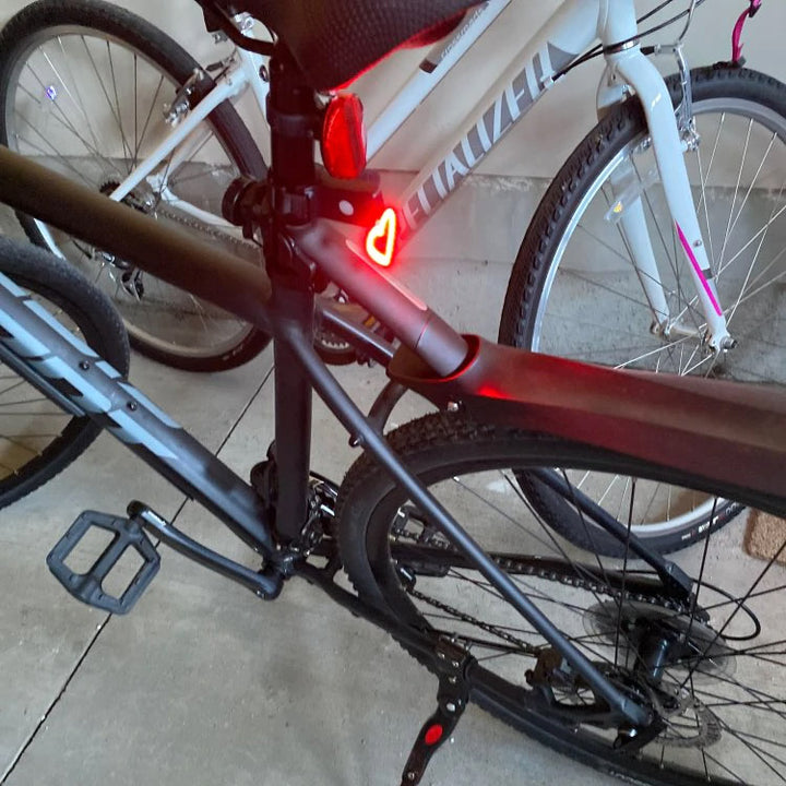 HeartGlow Pro Heart-Shaped LED Tail Light for Bikes | Waterproof ...