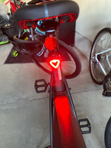 Cyclamore Heart-Shaped LED Tail Light for Bikes | Waterproof ...
