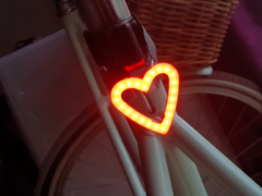 Cyclamore Heart-Shaped LED Tail Light for Bikes | Waterproof ...