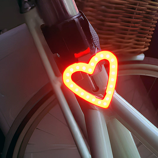 HeartGlow Pro Heart-Shaped LED Tail Light for Bikes | Waterproof ...