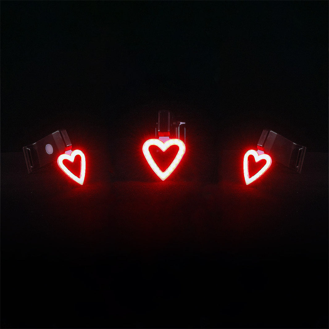 Cyclamore Heart-Shaped LED Tail Light for Bikes | Waterproof ...